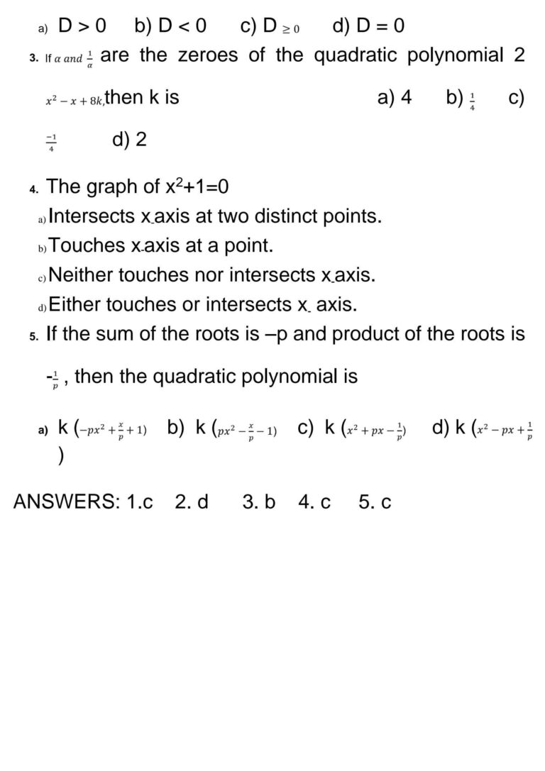CASE STUDY BASED QUESTIONS CLASS 10 MATHS CHAPTER-2