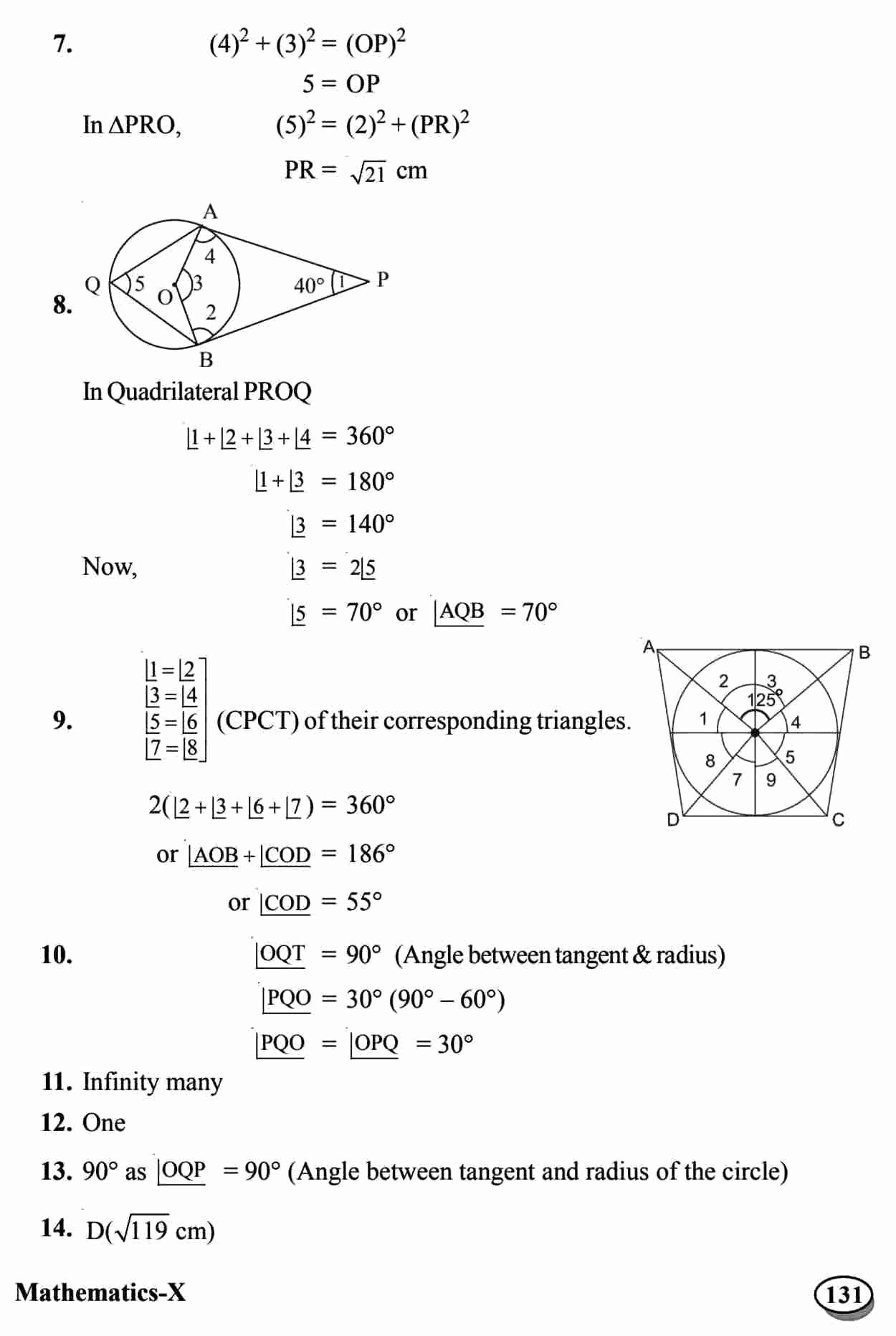 Important Questions for Class 10 Maths Chapter 10 Circles - SHARMA TUTORIAL