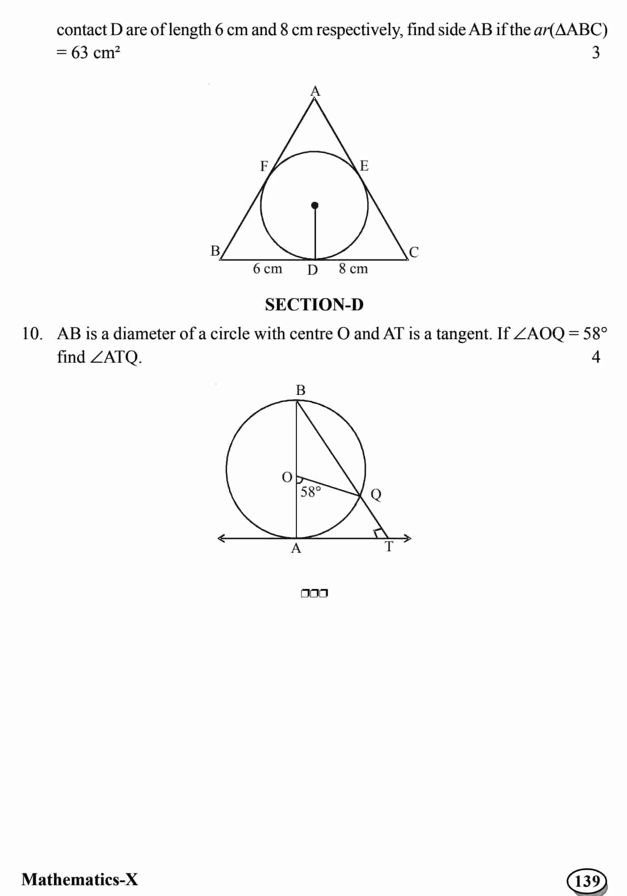 Important Questions for Class 10 Maths Chapter 10 Circles - SHARMA TUTORIAL