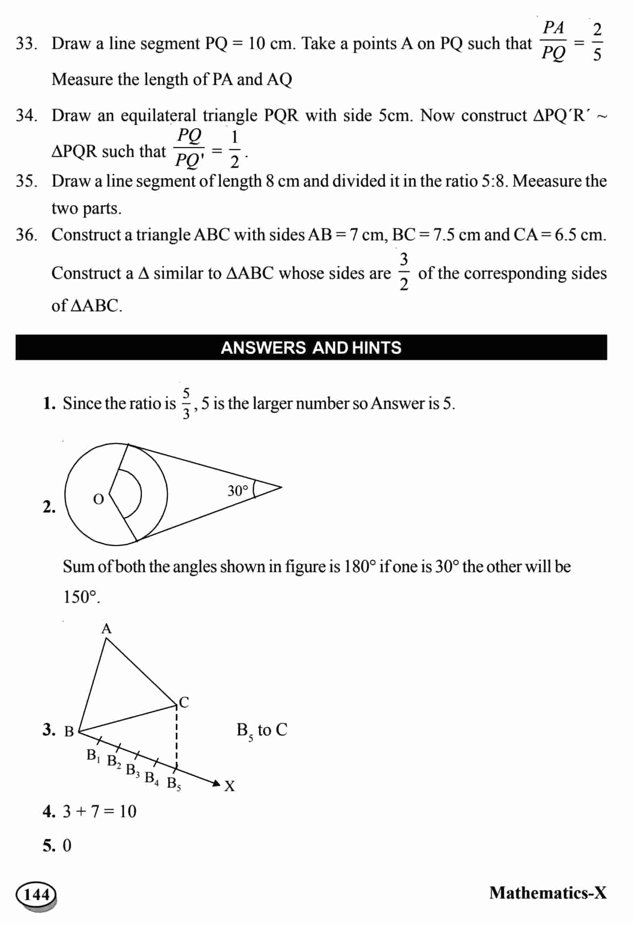 Important Questions for Class 10 Maths Chapter 11 Constructions ...
