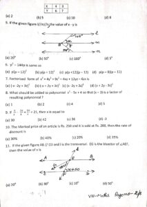 DAV Class 8 Maths Sample Paper 2024-25 with Solutions - SHARMA TUTORIAL