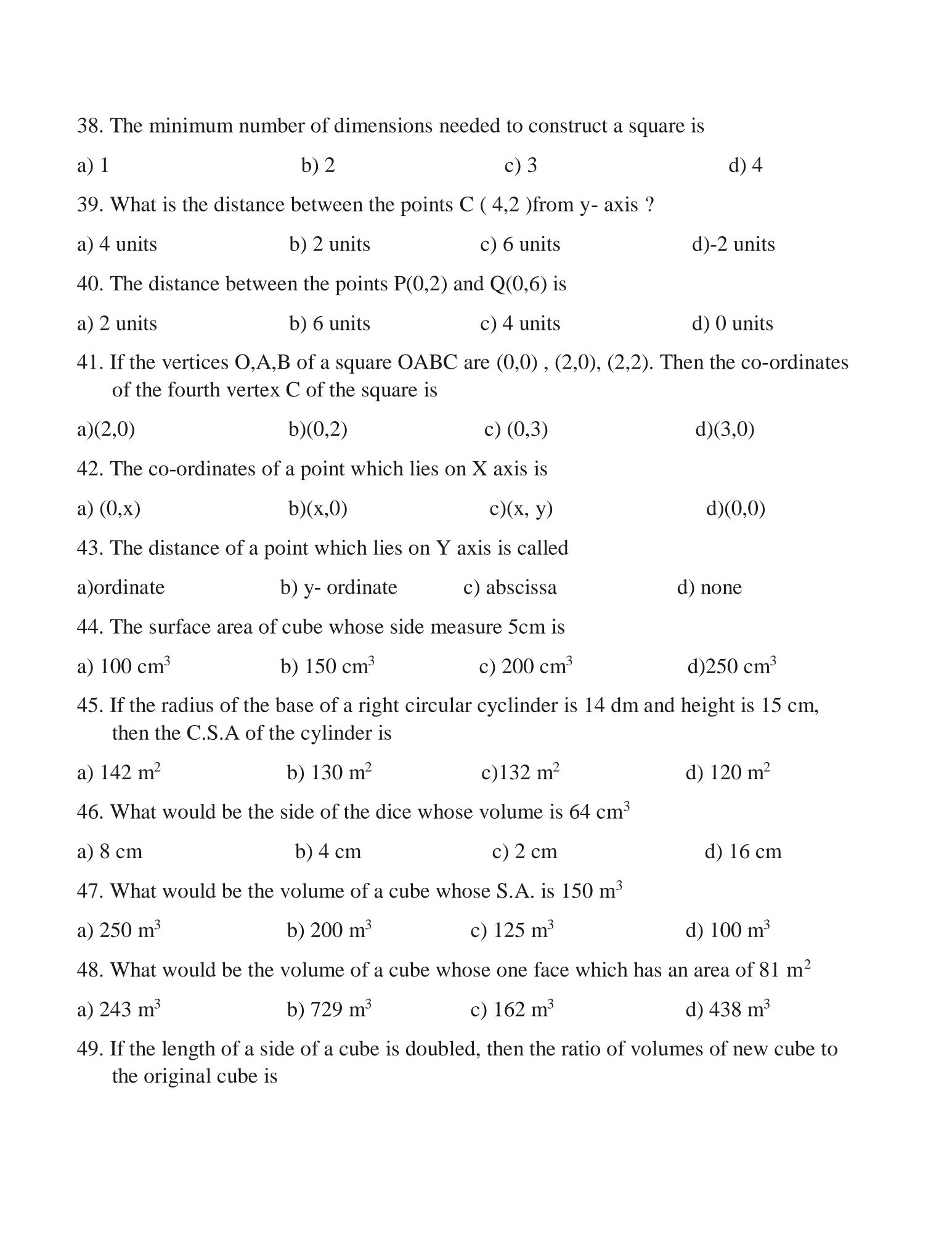 DAV Class 8 Maths Important Questions with Answers - SHARMA TUTORIAL