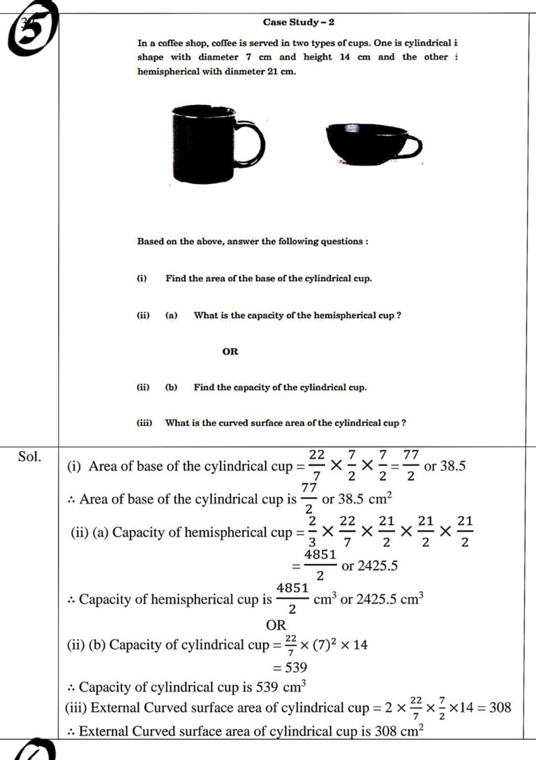 CASE STUDY BASED QUESTIONS CLASS 10 MATHS All Chapters - SHARMA TUTORIAL